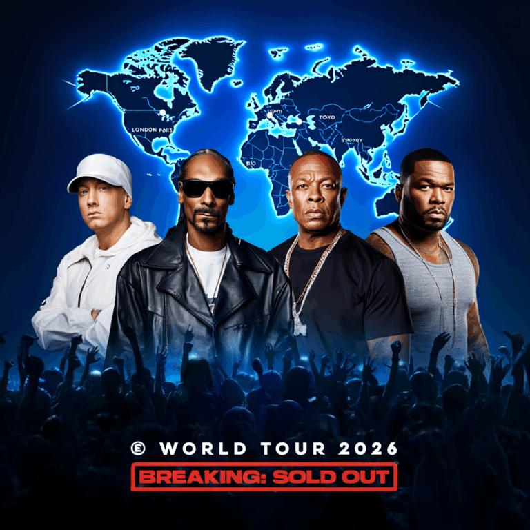 Eminem, Snoop Dogg, Dr. Dre, and 50 Cent World Tour 2026 in UK – fans ...